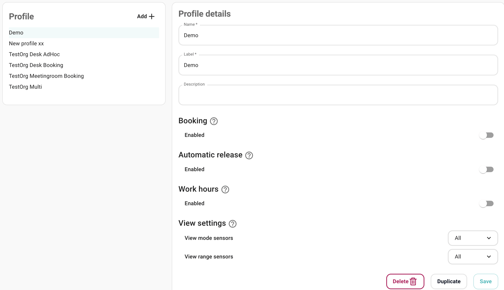 How to create a profile
