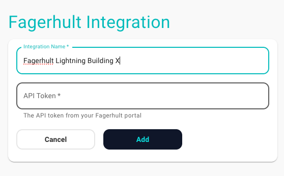 Fagerhult Lightning Integration (Organic Response)